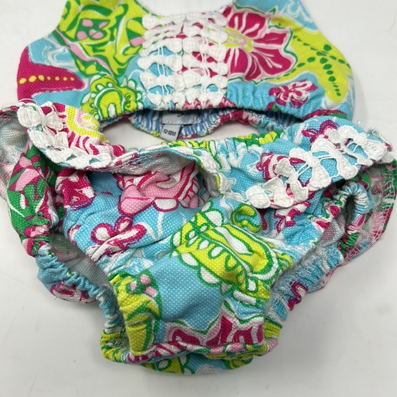 Mud Pie | Swim | Mudpie Green Blue Sea Life Two Piece Ruffle Bathing ...